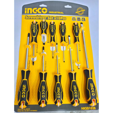 INGCO 10pcs Industrial Screwdriver Set — Super Tools Bangladesh