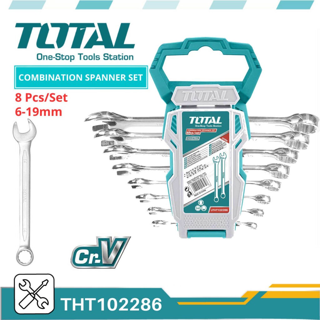 TOTAL 8pcs combination spanner set — Super Tools Bangladesh