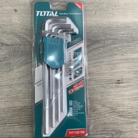 TOTAL 9pcs Hex Key (Long) — Super Tools Bangladesh