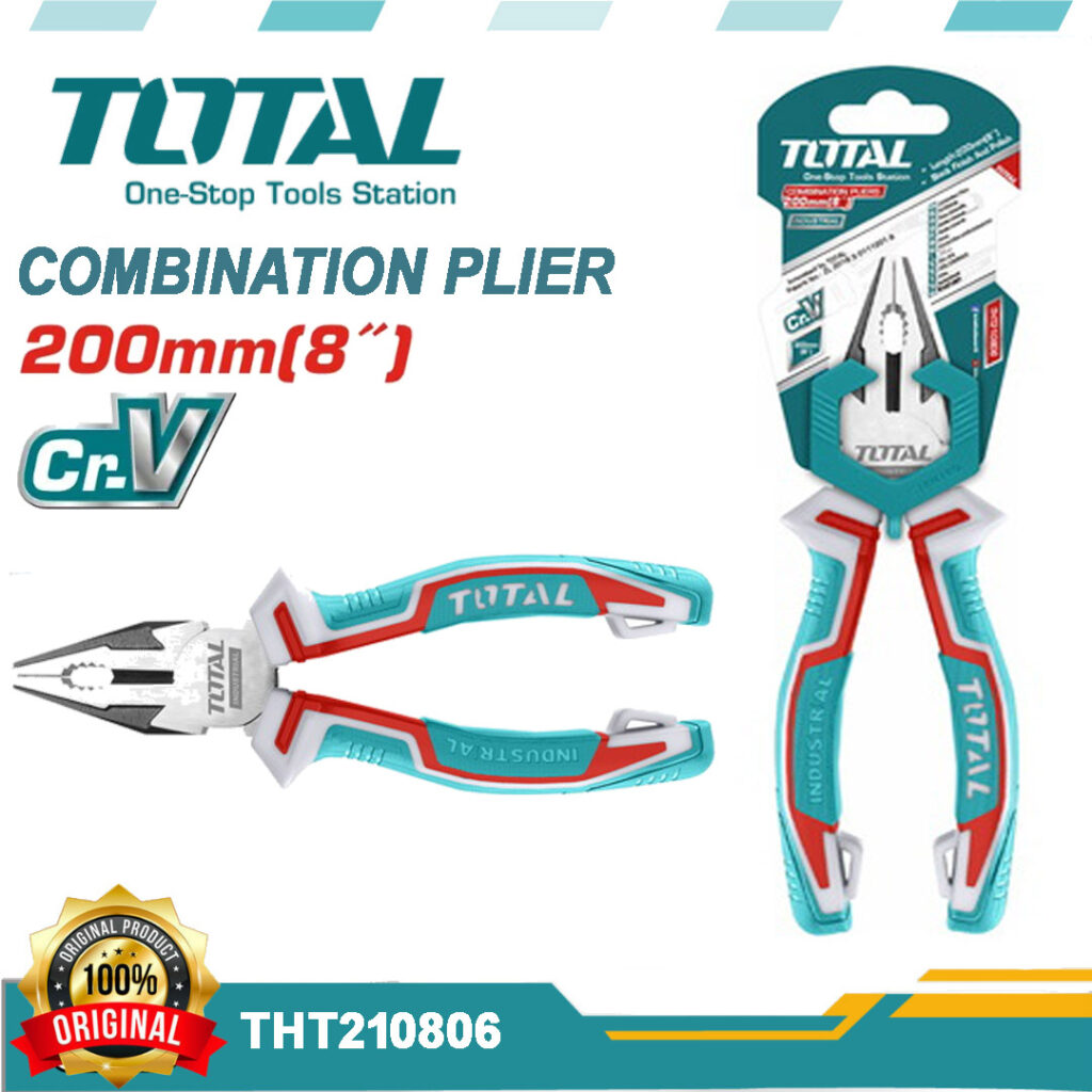 TOTAL 8" Industrial Combination Pliers — Super Tools Bangladesh