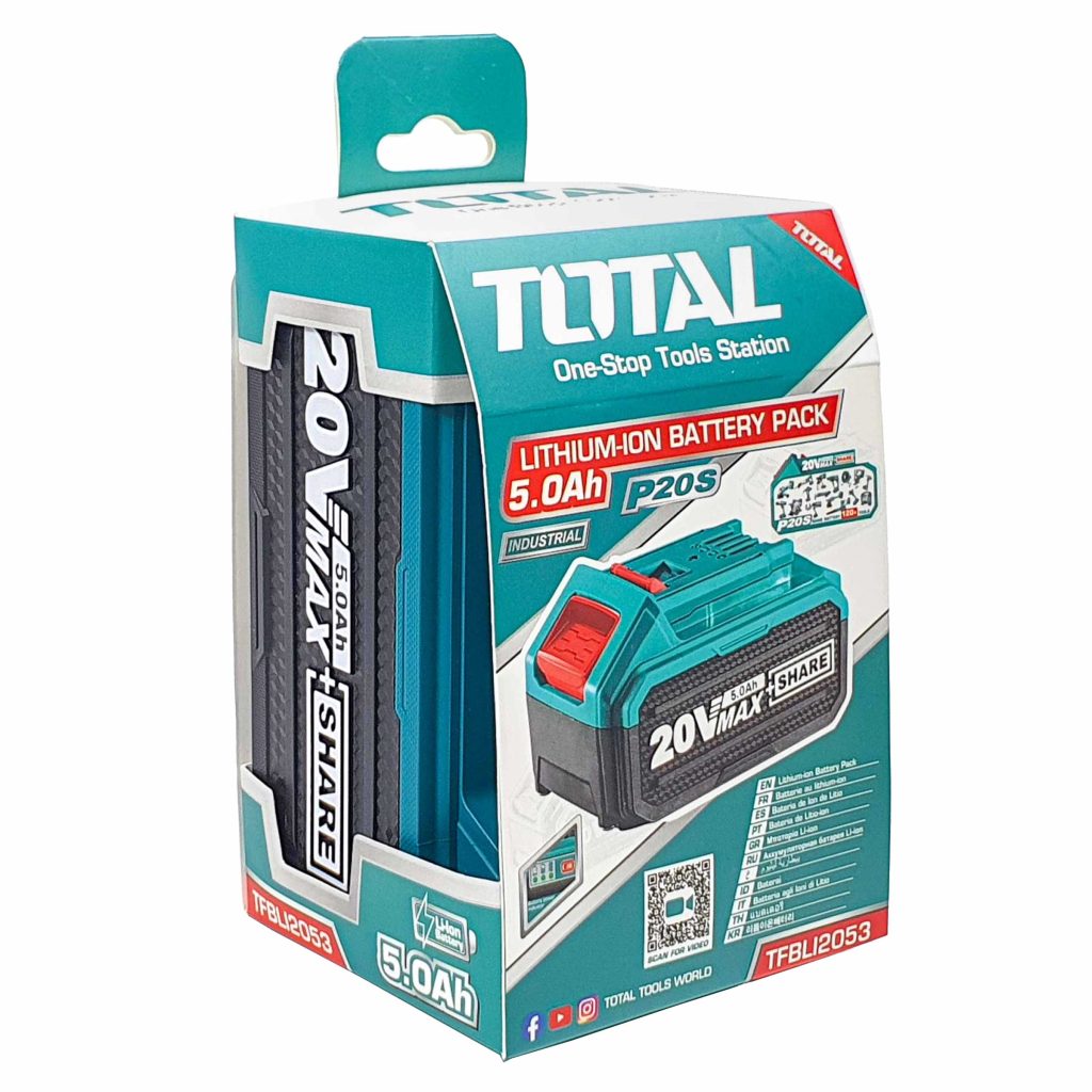 TOTAL 20V Lithium-ion 5.0Ah Battery — Super Tools Bangladesh