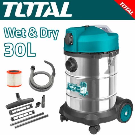 Total 30L Wet/Dry Vacuum Cleaner — Super Tools Bangladesh