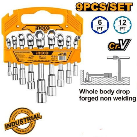 INGCO L-Angled socket set — Super Tools Bangladesh