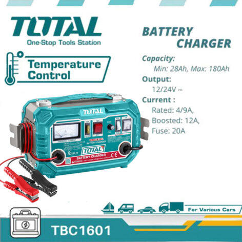 TOTAL 12V/ 24V Battery Charger — Super Tools Bangladesh