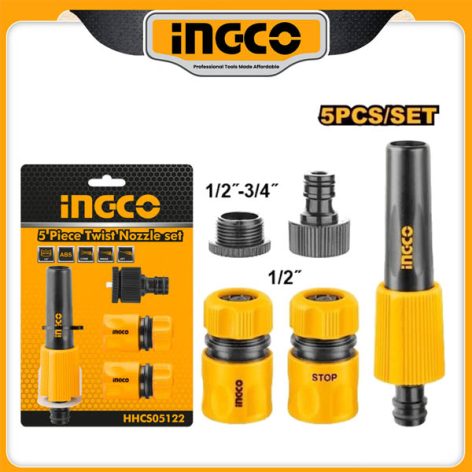 INGCO 5 Pieces Twist Nozzle Set — Super Tools Bangladesh