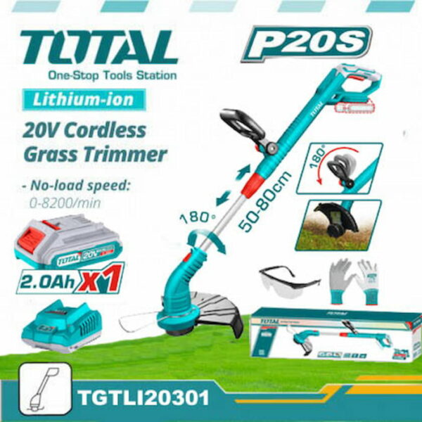TOTAL Lithium-Ion 20V Cordless Grass Trimmer — Super Tools Bangladesh