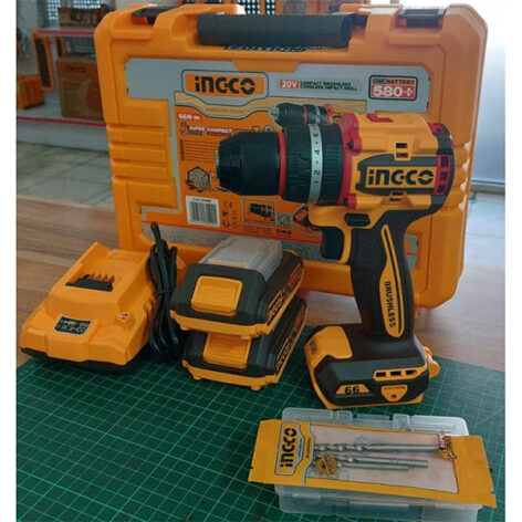 INGCO 20v Brushless Impact Drill - 66Nm — Super Tools Bangladesh