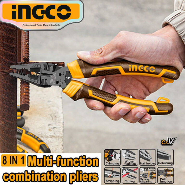 INGCO 8-in-1 Multifunction combination pliers — Super Tools Bangladesh