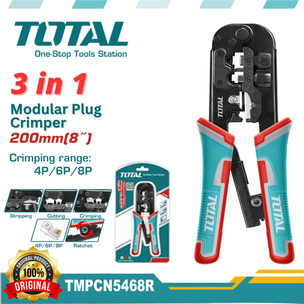 TOTAL Modular Plug Crimper — Super Tools Bangladesh