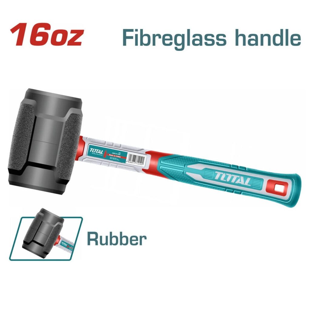 TOTAL 450gram Rubber Hammer — Super Tools Bangladesh