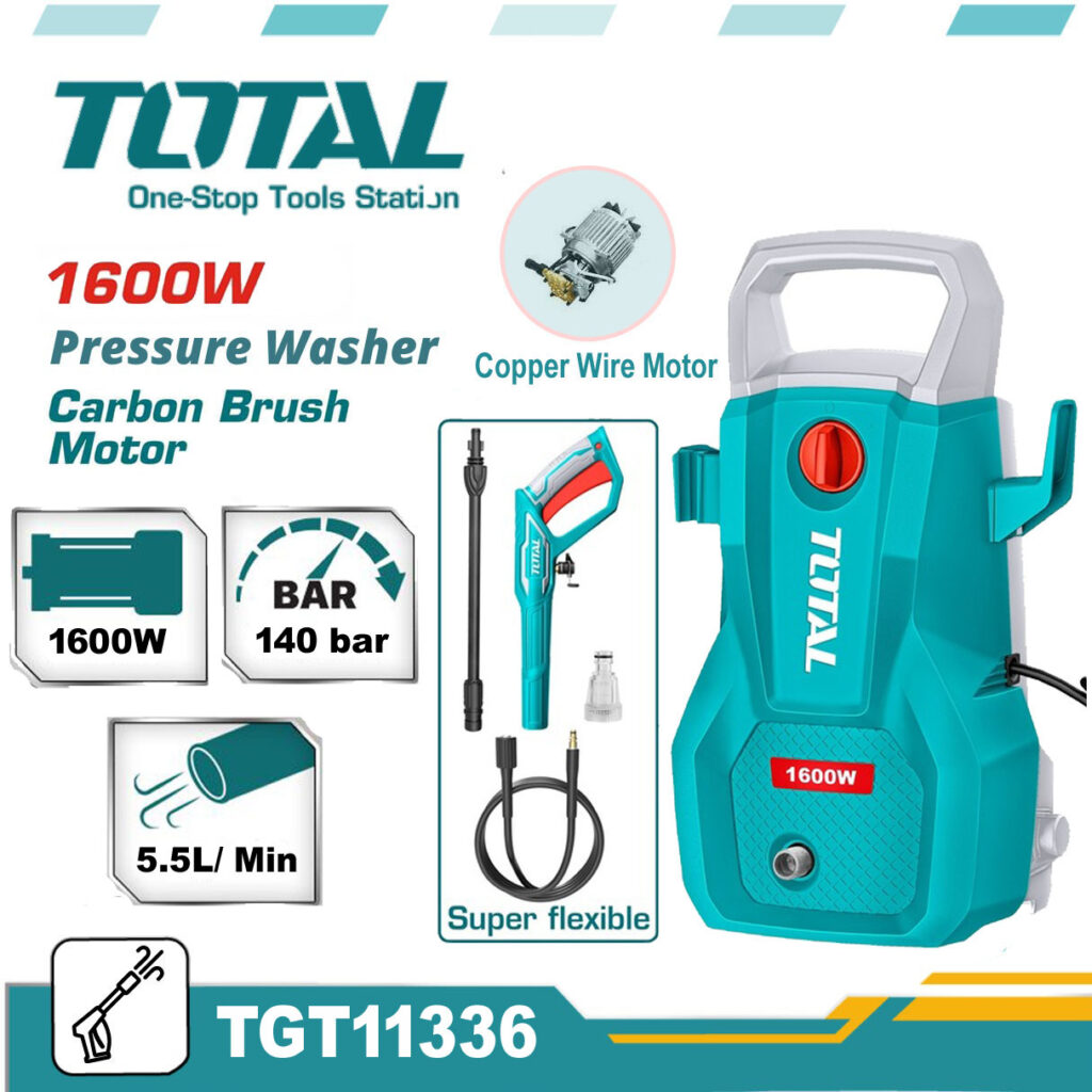 TOTAL 1600W High Pressure Washer — Super Tools Bangladesh